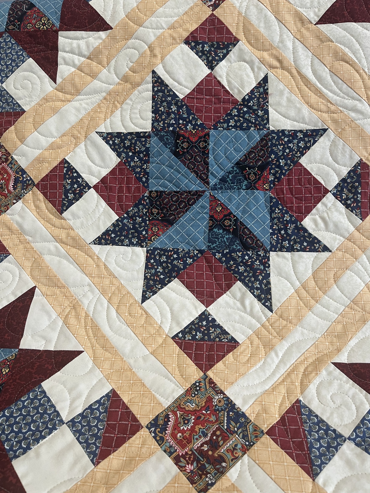 Stars, Swirls and Plumes – Wendy’s Quilting and Life